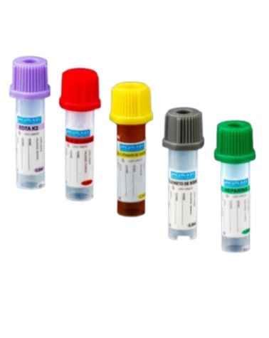 Tubo para Coleta de Sangue Seco com Ativador de Coágulo 500uL Vacuplast ...